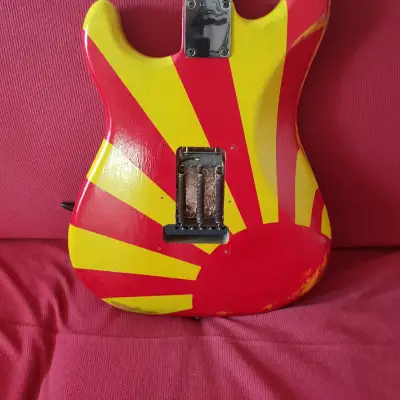 Custom Made Stratocaster Relic ''Rising Sun'' Fender | Reverb Canada