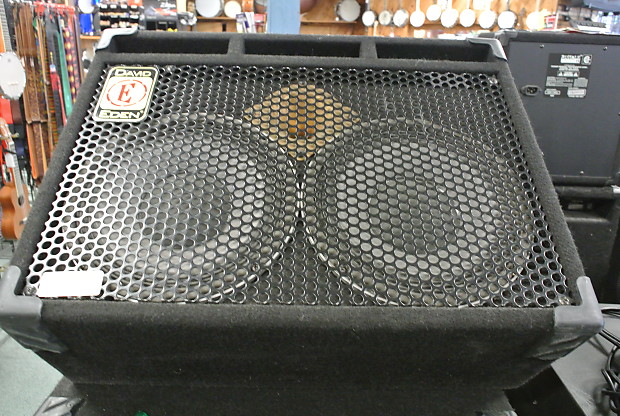 Eden 2X10" Tilt Back Bass Cab Black D210 MBX 8 OHM Cab 350w | Reverb