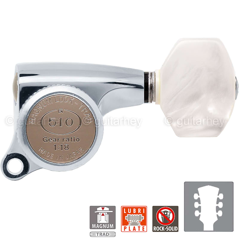 NEW Gotoh SGS510Z-P7 MGT L3+R3 Set Mini LOCKING Tuners 1:18 | Reverb