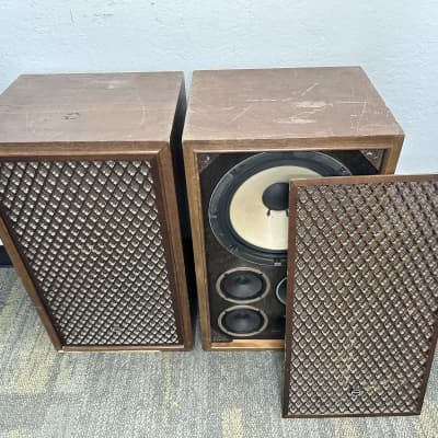 Sansui SP-200 3 Way 5 Speakers Floor Speaker Pair Made in | Reverb