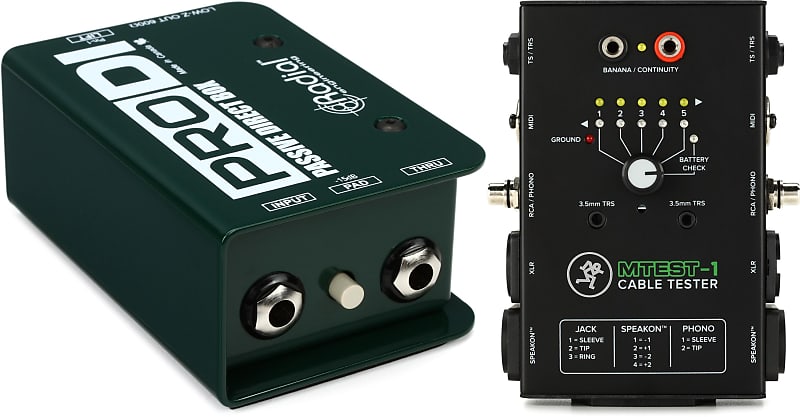 Radial ProDI 1-channel Passive Instrument Direct Box Bundle | Reverb