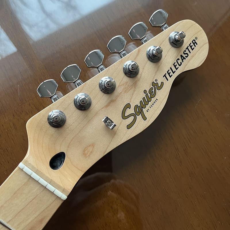 Squier Affinity Telecaster Maple Neck + Locking Tuners! | Reverb