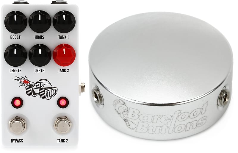 JHS Spring Tank Reverb Pedal Bundle with Barefoot Buttons V1 | Reverb