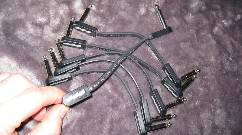 EBS PCF-DL10 Deluxe Flat Patch Cable 3.94 inch/10cm 6 pack | Reverb