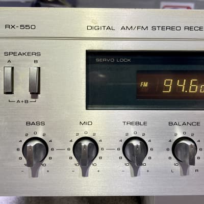 Rotel RX 550 1980 - Silver front. | Reverb