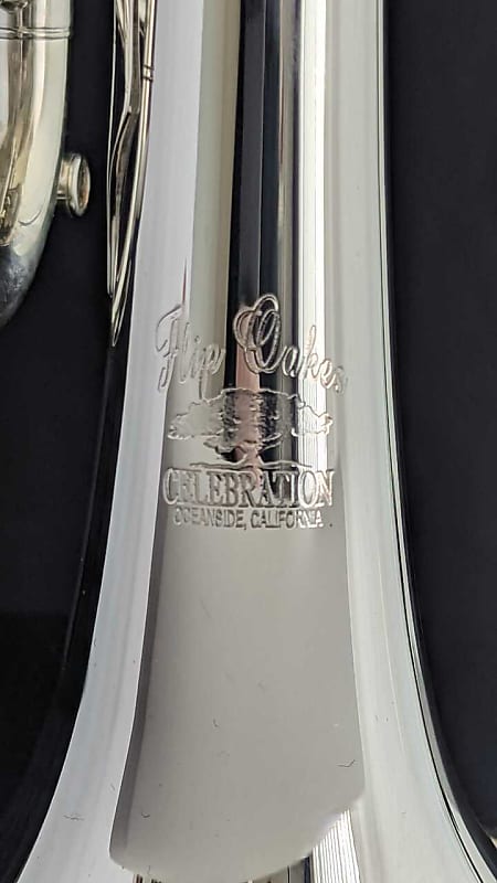 Like New Flip Oakes Celebration Trumpet in silver | Reverb Australia