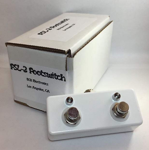 ECR Electronics FSL-2 White Footswitch Vox, Marshall, Orange, | Reverb