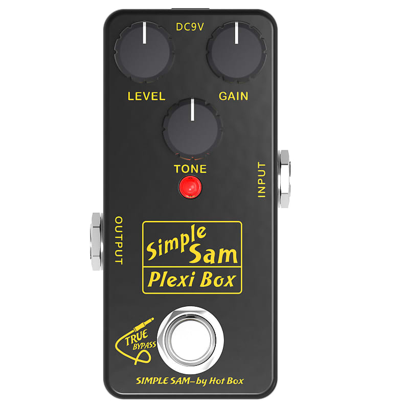 Simple Sam Plexi Box BRIT Amp Sim Distortion Guitar FX Pedal | Reverb