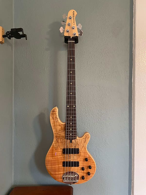 Lakland Skyline 55-01 Deluxe Spalted Maple Bass Guitar with | Reverb