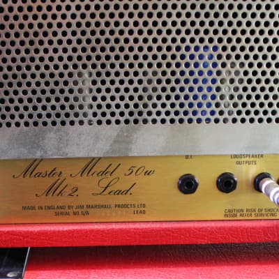 Marshall Red Marshall Series Guitar Tube Amp Amplifier Half | Reverb