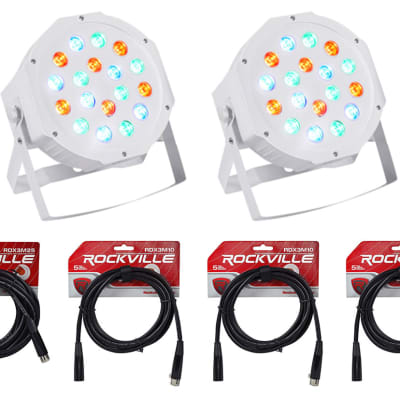 4) Chauvet SLIMPAR56 Slim Par Can 56 LED Lights w/ DMX | Reverb