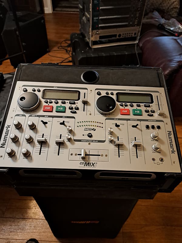 Numark Cd mix professional CD mixing console 2006 - Silver | Reverb