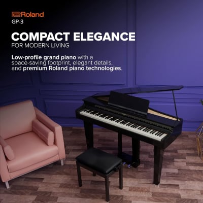 Roland GP-3 Digital Low-Profile Grand Space-Saving Footprint | Reverb