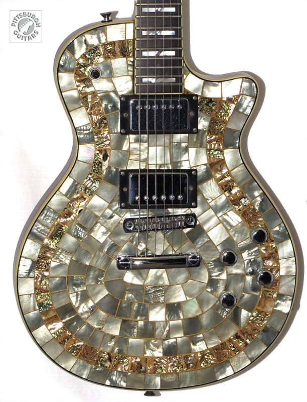 1995 Samick Artist Series LP-750, Mother of Pearl / Abalone | Reverb