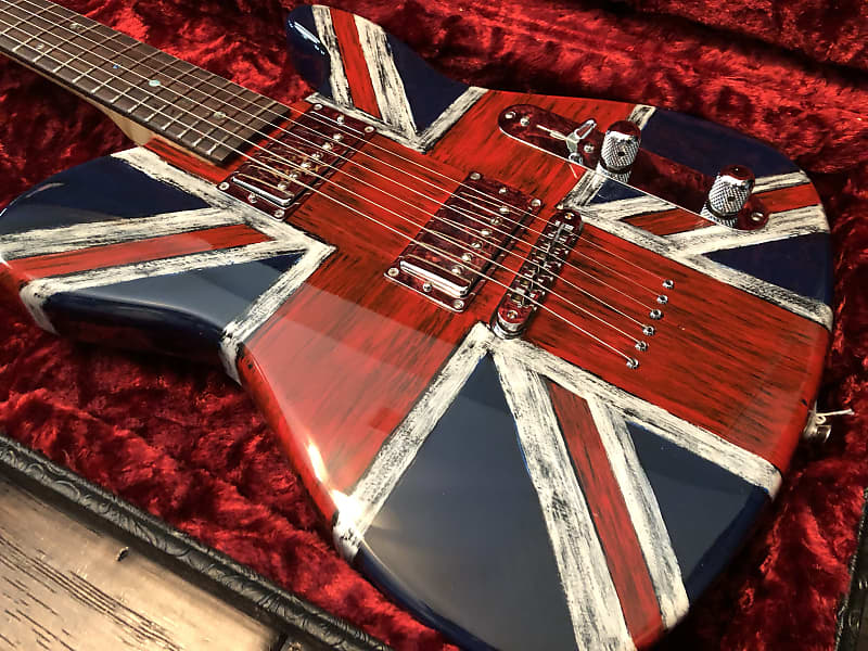 C.R. Alsip Tejas-T Tele Style Union Jack Electric Guitar | Reverb