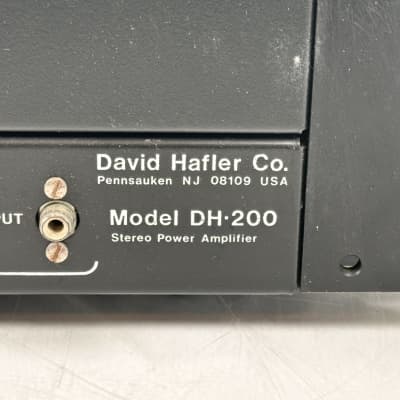 Hafler DH 200 Stereo Power Amplifier | Reverb UK