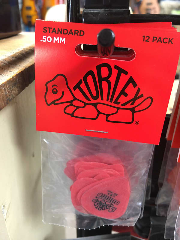 Dunlop .50mm Tortex 12 Pick Pack Red | Reverb