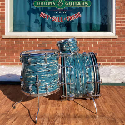 1970s Ludwig Drum Set Oyster Blue Pearl 22/12/16 | Reverb