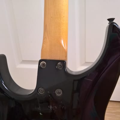 Black 1989 Super Strat Fernandes Reverse Headstock | Reverb