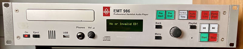 EMT 986 CD player/Hard drive ca. 2005 - silver | Reverb