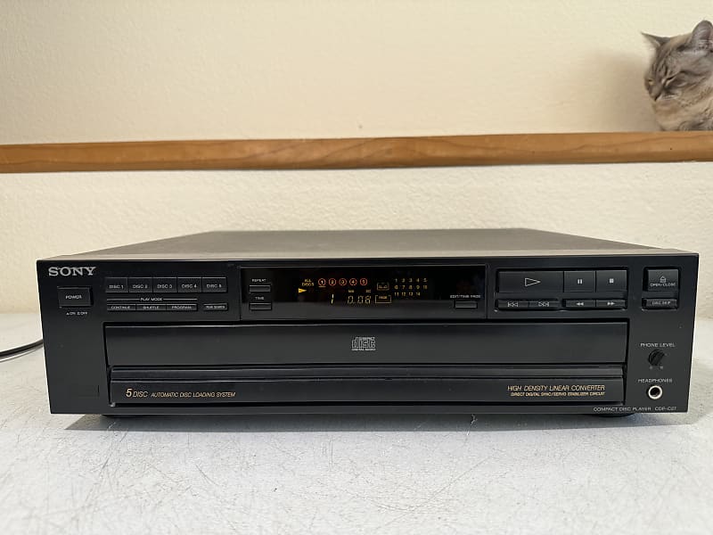 Sony CDP-C27 CD Changer 5 Compact Disc Player HiFi Stereo | Reverb