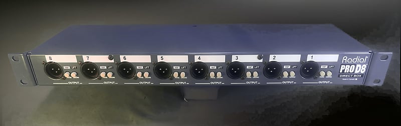 Radial Pro D8 8 Channel Rack Mount Direct Box | Reverb