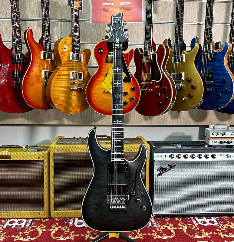 Schecter Hellraiser Extreme C-1 FR See Thru Black Satin | Reverb UK