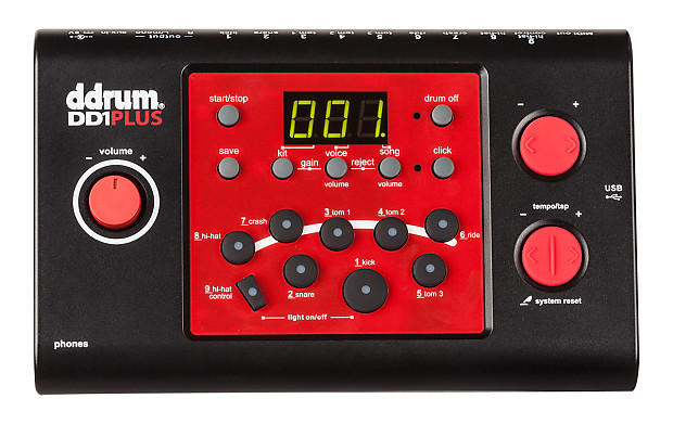 New! ddrum DD1 Plus 5-Piece Electronic Drum Kit Set w/ | Reverb