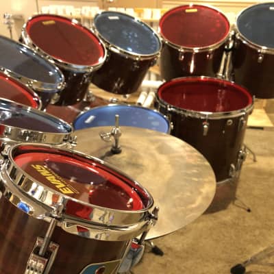 1976 Mahogany Cortex Ludwig Octaplus Drum Set w/ 6.5” | Reverb