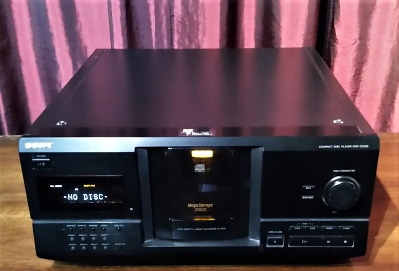 Sony CDP-CX220 Multi-disc Compact Disc CD Player 1998 Black | Reverb