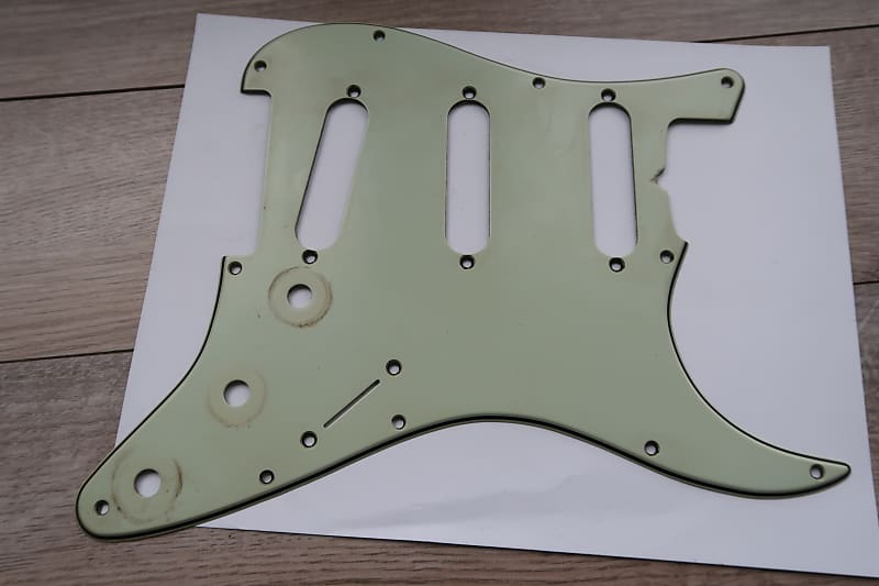 Fender Stratocaster Celluloid Nitrate Pickguard Relic Aged | Reverb