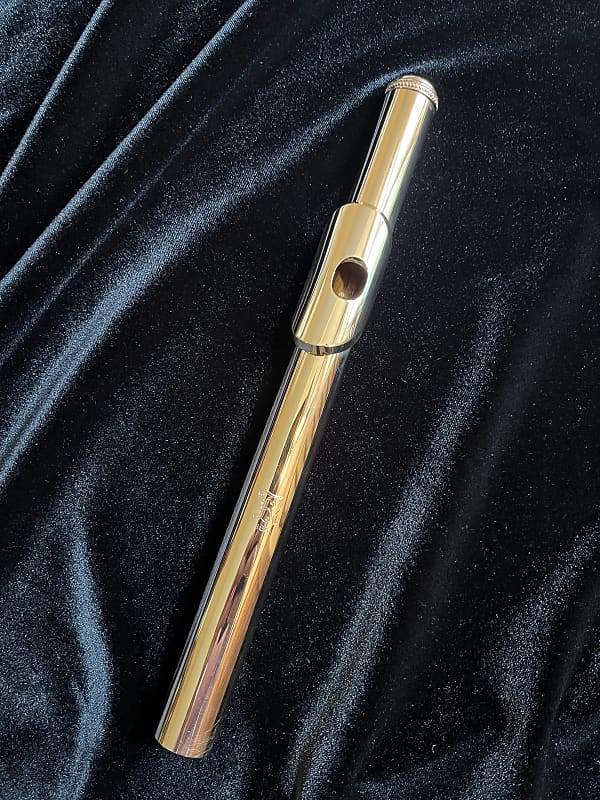 Nagahara 18k gold flute headjoint with platinum extended | Reverb