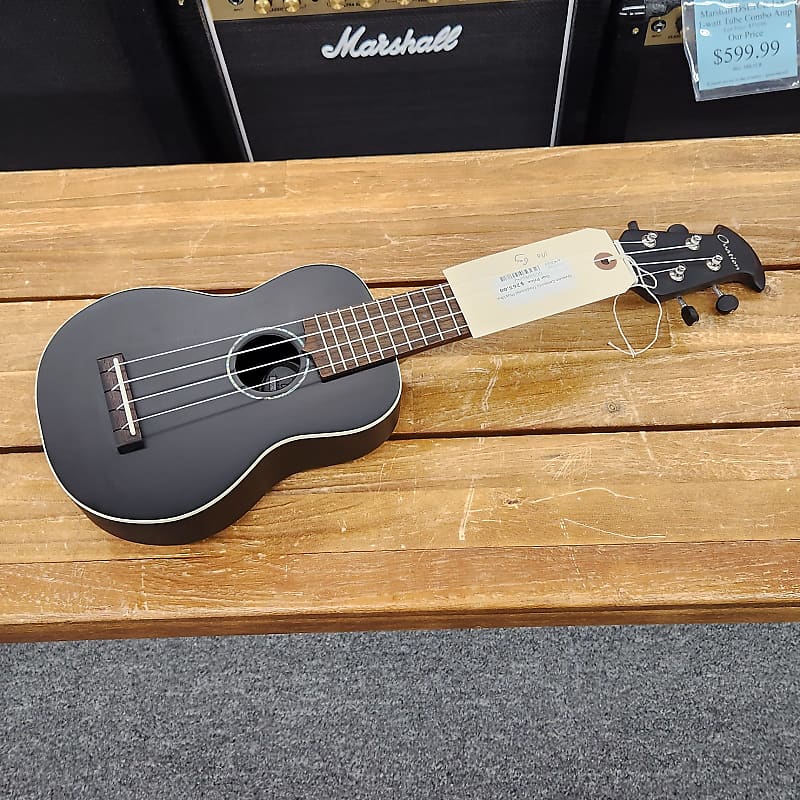 Ovation Ucs10-5s Black soprano ukulele with finish flaw on | Reverb