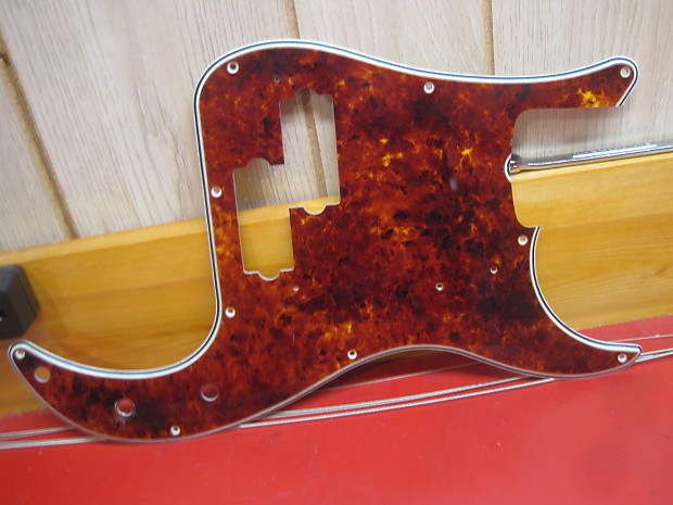 SPITFIRE tortoise shell precision bass tort pickguard | Reverb
