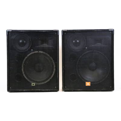 1990s JBL MR 838 3-Way Large Studio Live PA Monitors Black | Reverb
