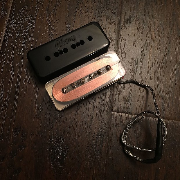 60's/70's Gibson Clear Bobbin P90 w/ Embossed Cover | Reverb