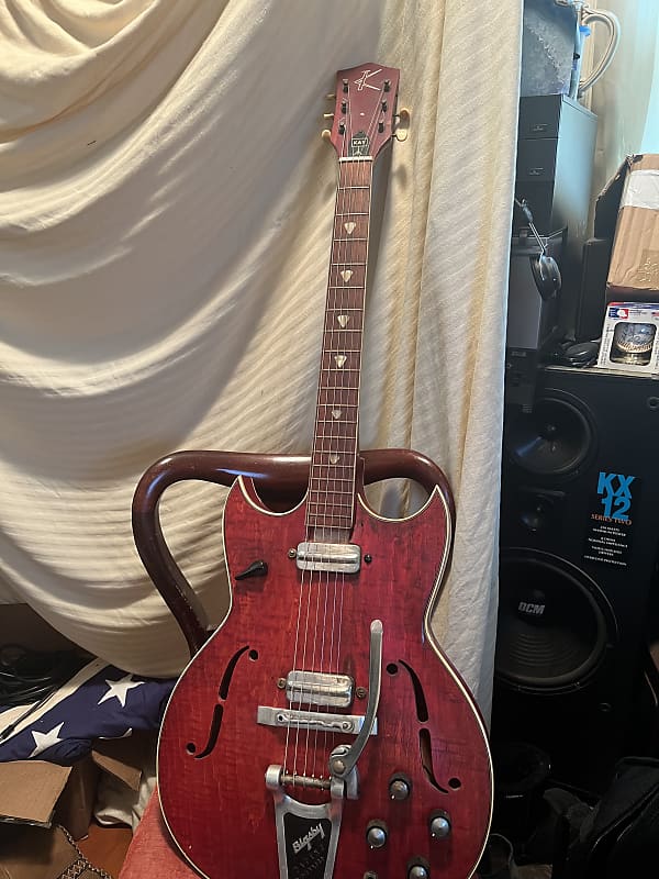 kay red devil electric guitar 1960's red | Reverb