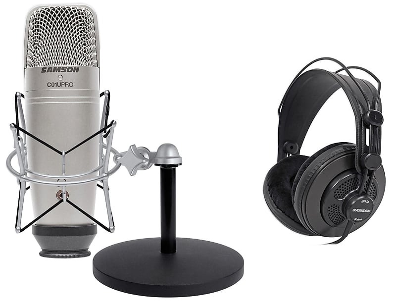 Samson C01U Pro Recording Podcast Microphone+Shock Mount+Mic | Reverb