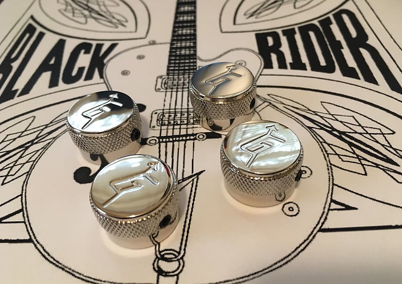 4 Gretsch Electromatic G Knobs Nickel Metric G5120 G5122 | Reverb