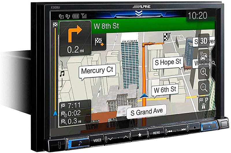 Alpine X308U Mech-less Navigation 8-inch Restyle Dash System | Reverb