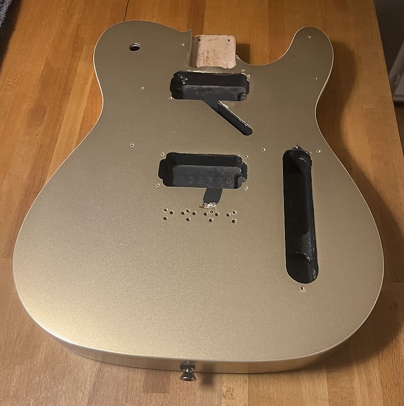 Telecaster Body HH Double Bound - Gold Metallic | Reverb