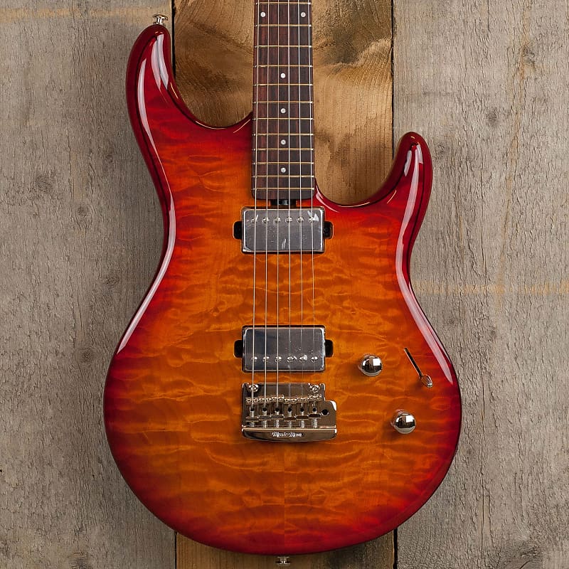 Music Man Luke III 2021 Cherry Burst Quilt | Reverb