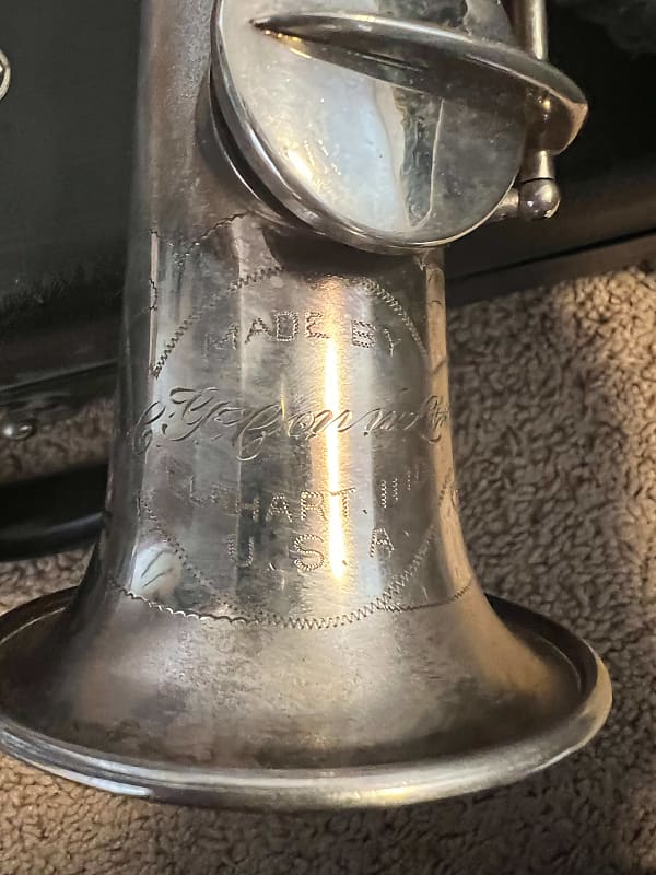 Vintage C.G. Conn Soprano Sax - Silver - 1920s | Reverb