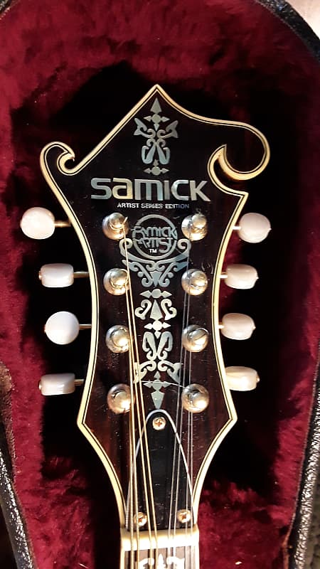 Ornate Samick SM50-S, F-Style Mandolin - 1980s -Sunburst -HS | Reverb