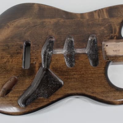 MJT Lightweight Strat Body 2022 Aged Nitro Walnut | Reverb