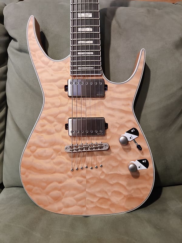 Dean Exile Select 7 String Quilt Top Electric Guitar Pro | Reverb