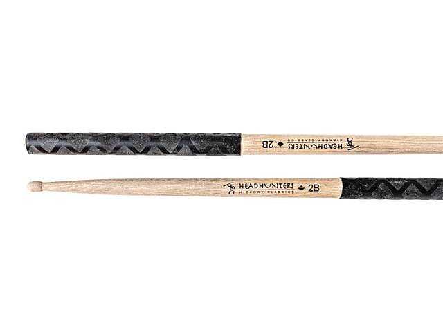 HeadHunters Hickory Classic 2B w/ Grip Drum Sticks | Reverb