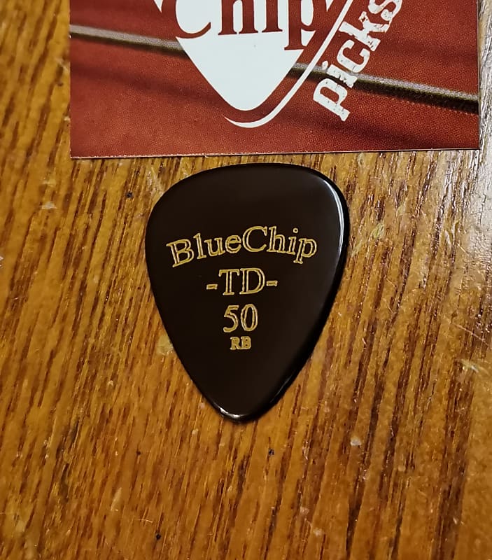 Blue Chip TD-50 pick 1.27mm round bevel, teardrop | Reverb