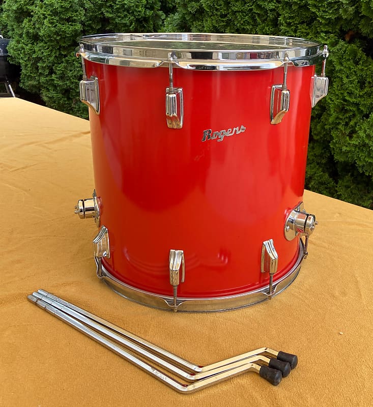 Rogers Powertone 16" Floor Tom Mojave Red | Reverb