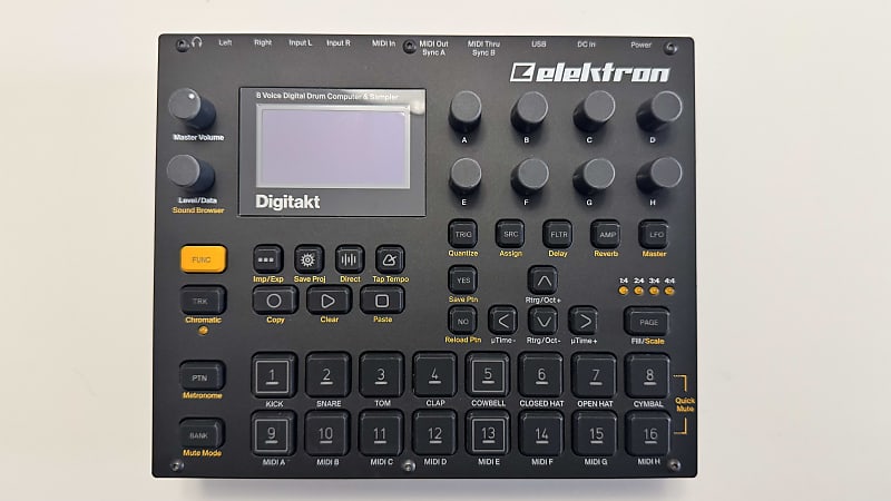 Elektron Digitakt 8 Voice Digital Drum Computer & Sampler - | Reverb